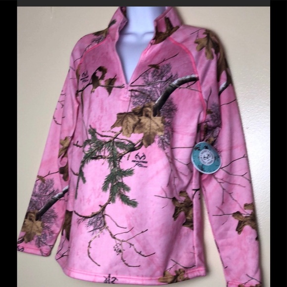 Realtree | Tops | Realtree Licensed Product Pullover Pink Top | Poshmark